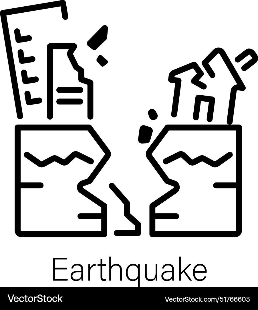 Earthquake Royalty Free Vector Image - VectorStock