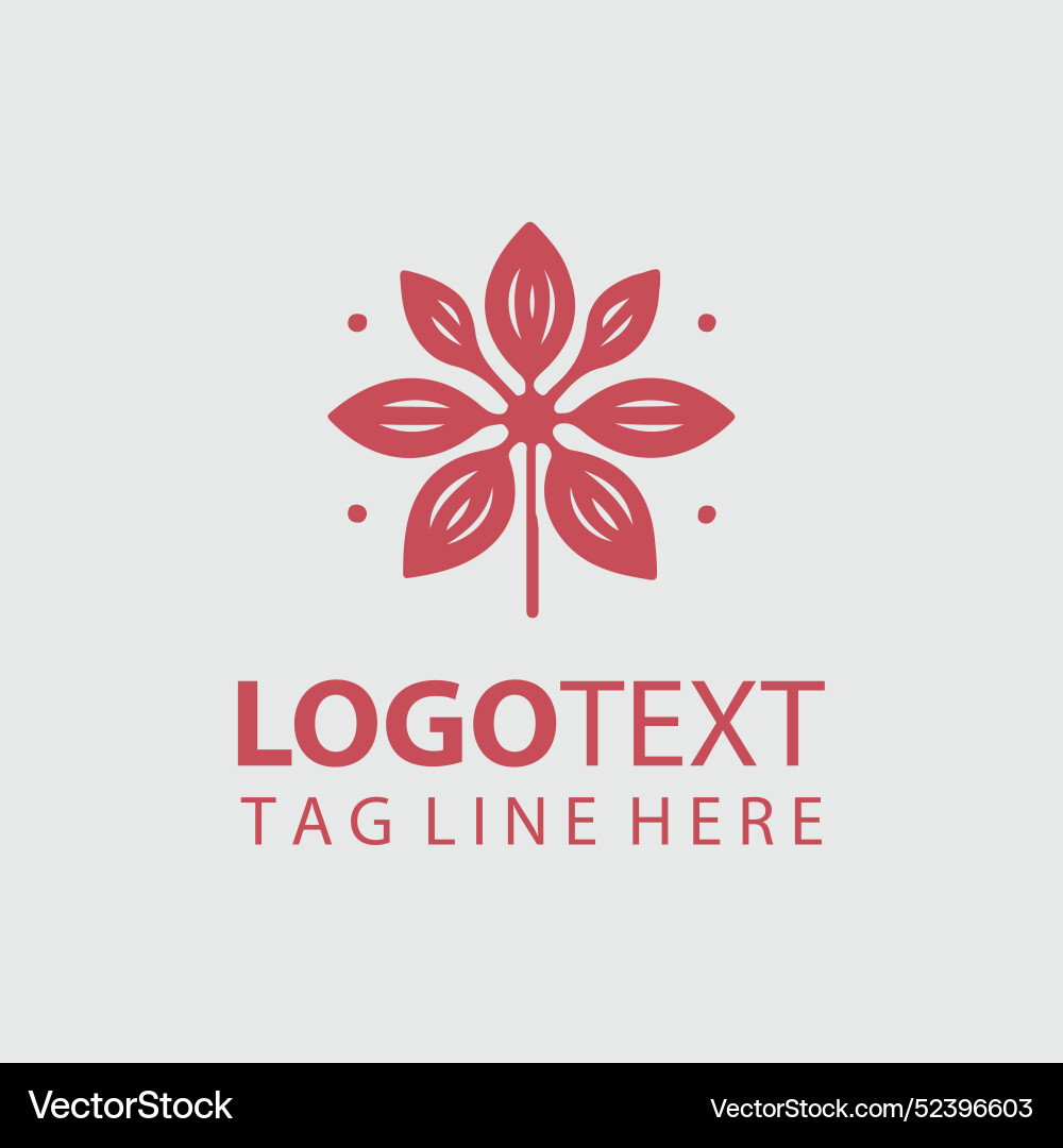 Linear flower logo Royalty Free Vector Image - VectorStock