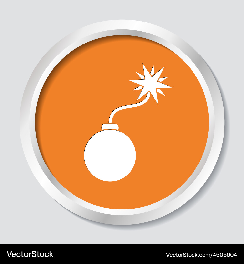 Bomb symbol Royalty Free Vector Image - VectorStock