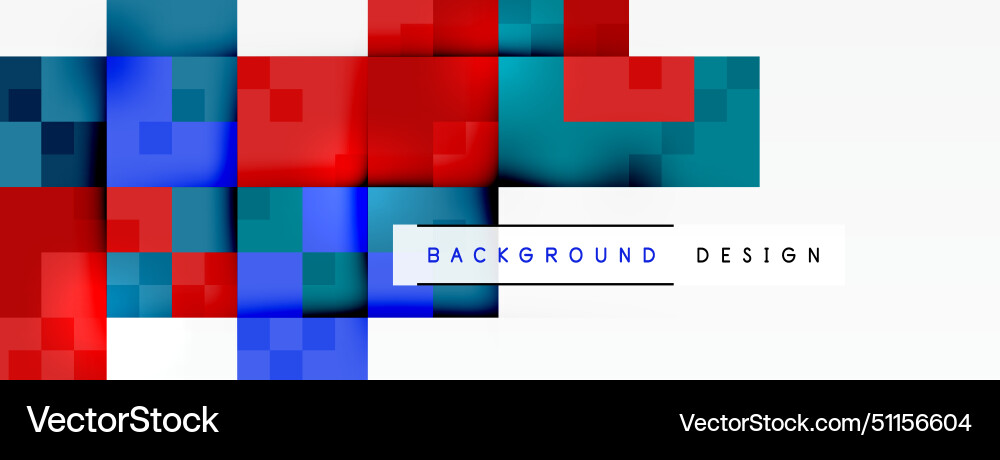 Colorful checkered background with white border in