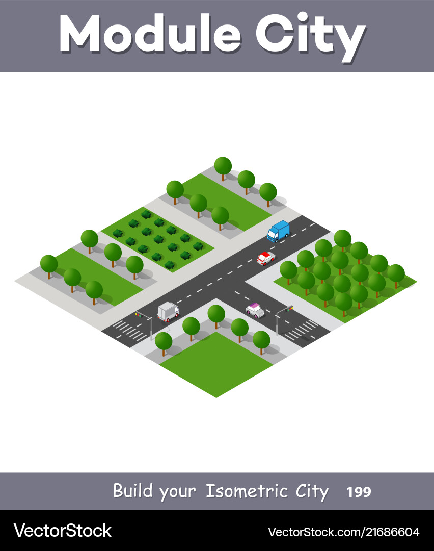 Expressway with cars Royalty Free Vector Image