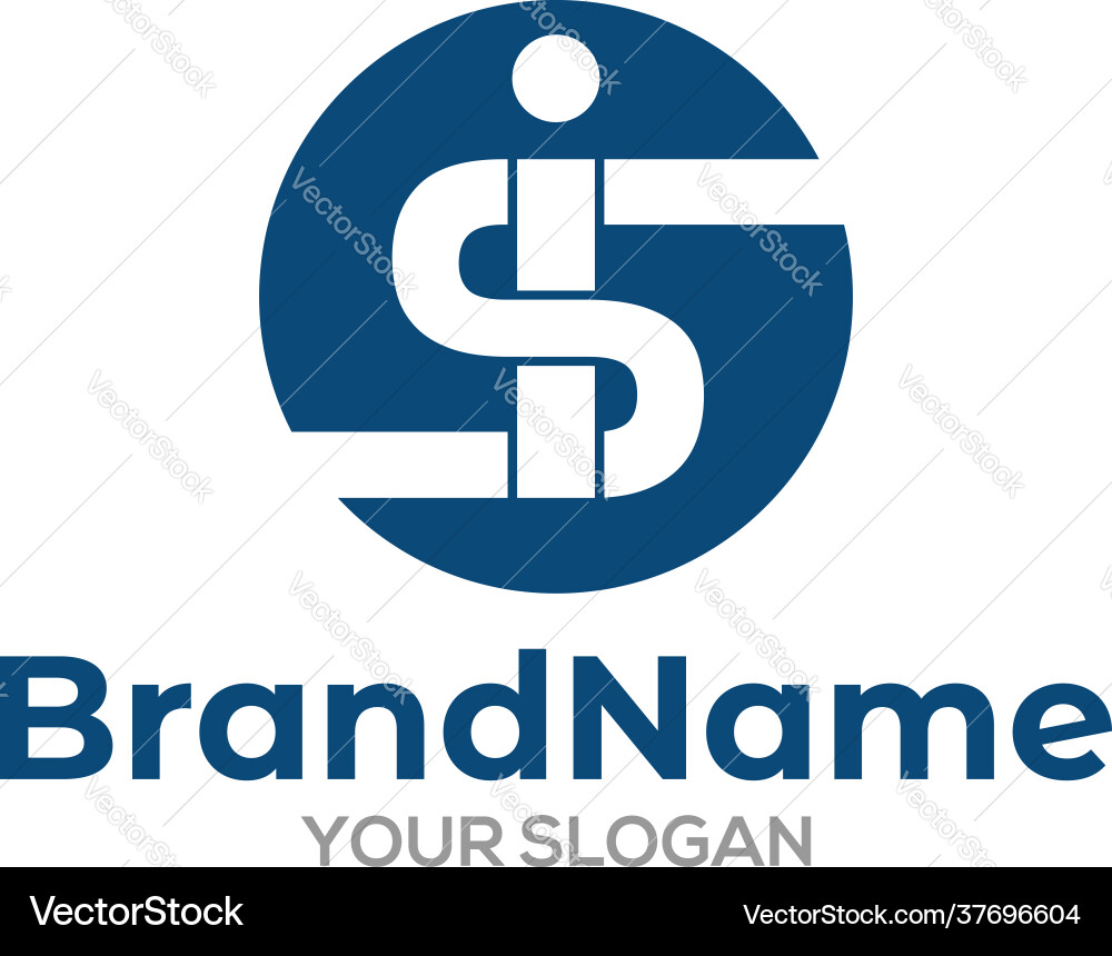 Letter S Initial Logo Royalty Free Vector Image