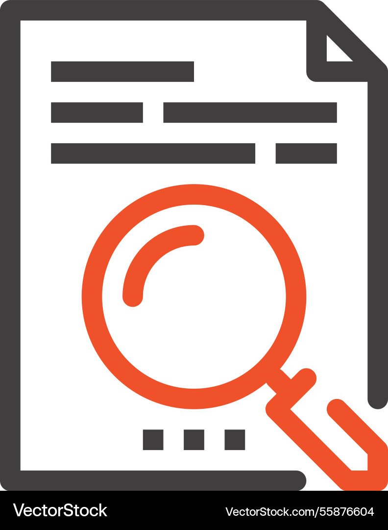 Search file icon Royalty Free Vector Image - VectorStock