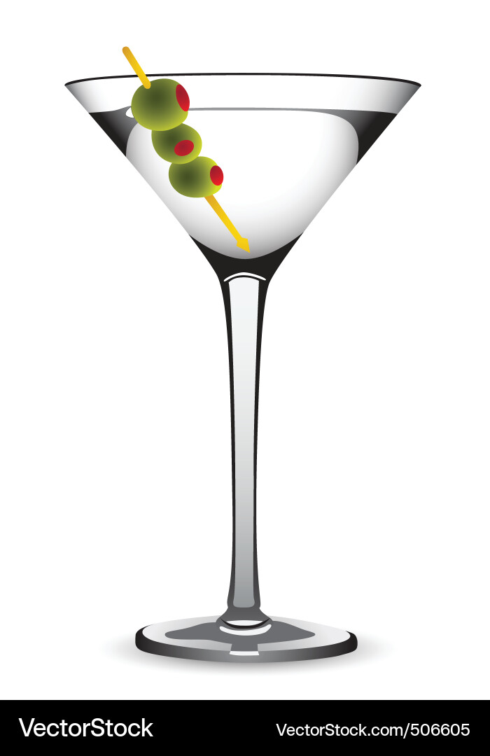 Classic Martini Royalty Free Vector Image - VectorStock