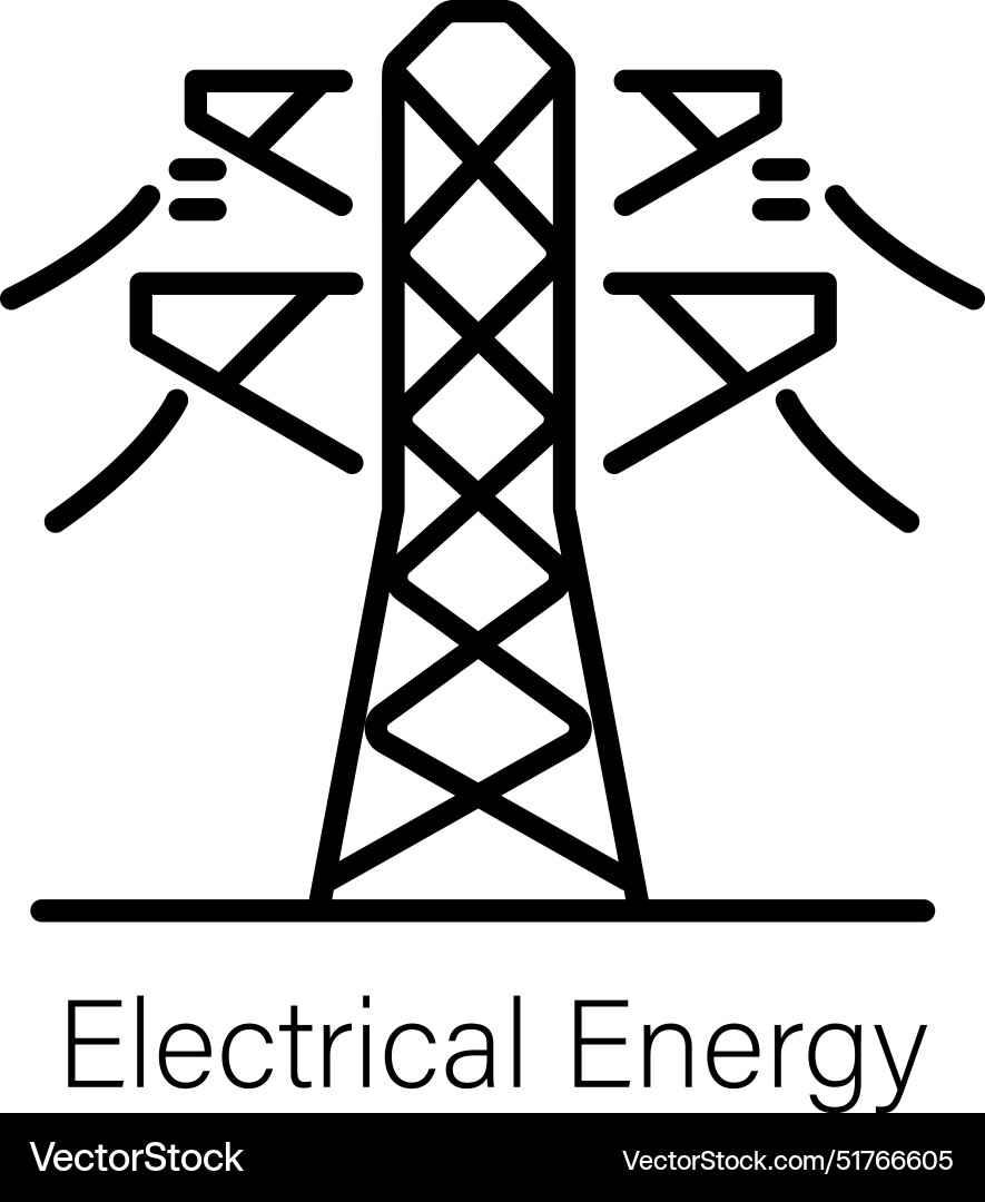 Electrical energy Royalty Free Vector Image - VectorStock