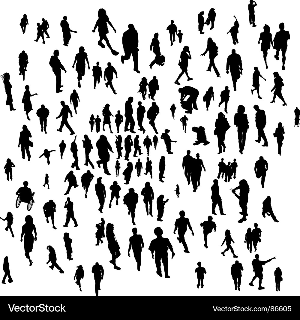 Everyday people Royalty Free Vector Image - VectorStock