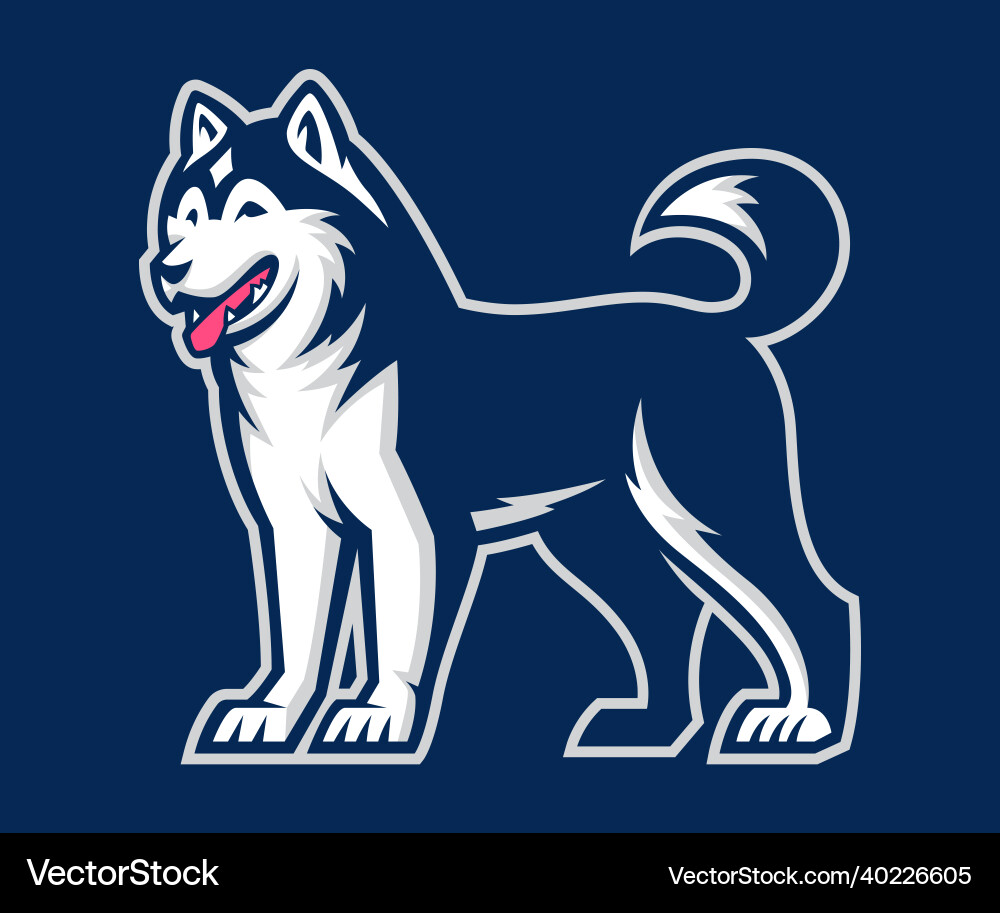 Husky Royalty Free Vector Image - VectorStock