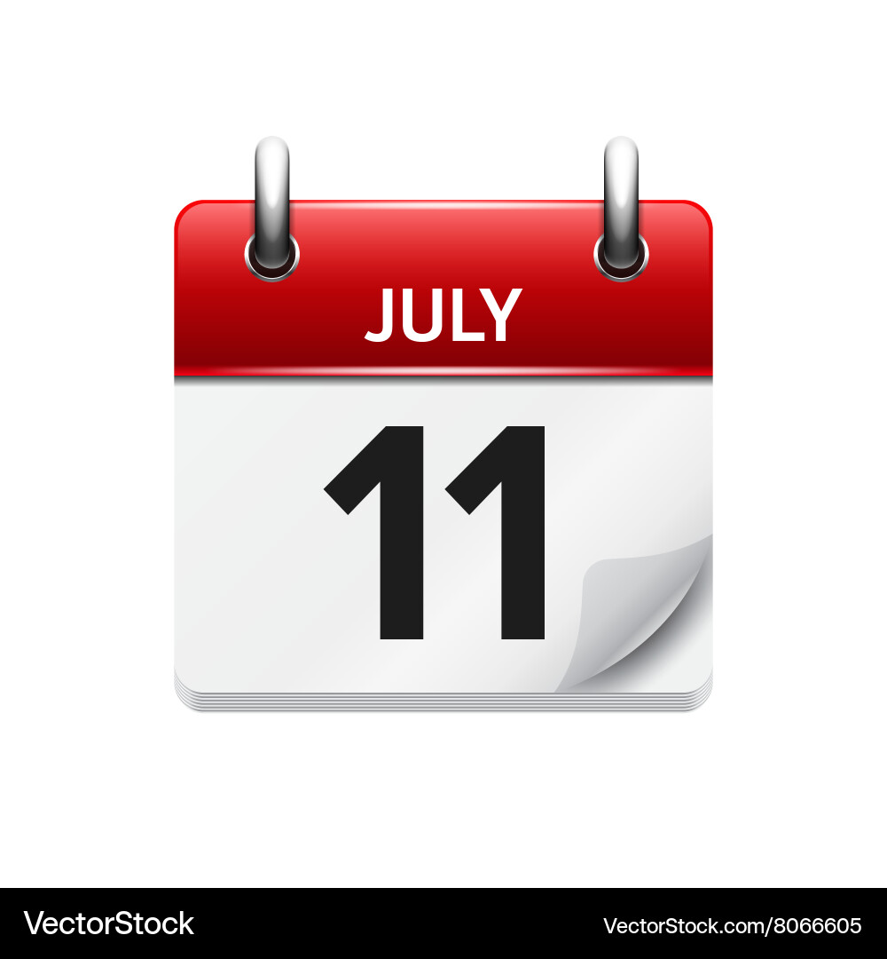 July 11 Calendar Vector Images (over 110)