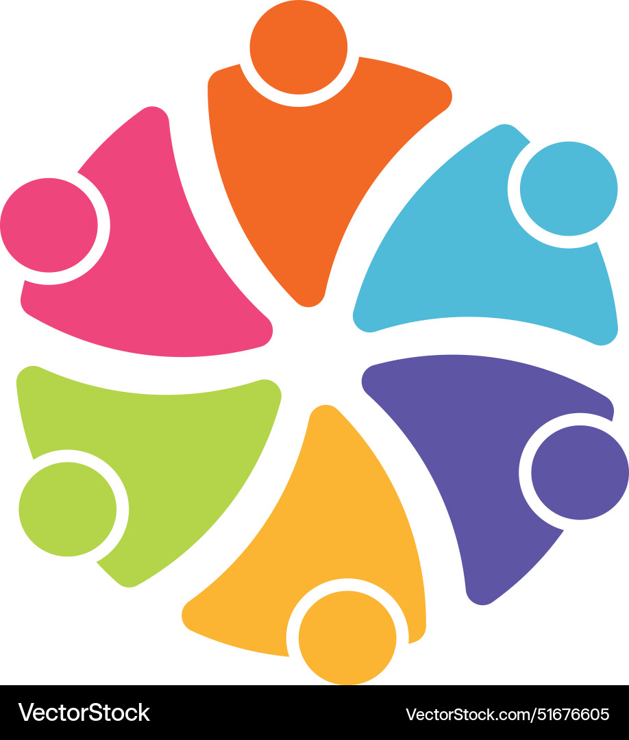 Team community and partners people Royalty Free Vector Image