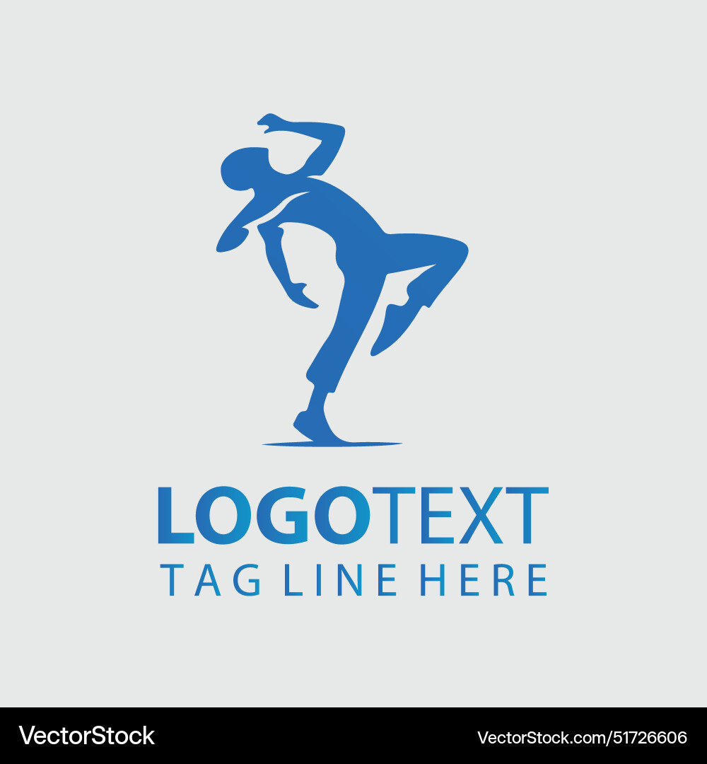 Dancing logo Royalty Free Vector Image - VectorStock