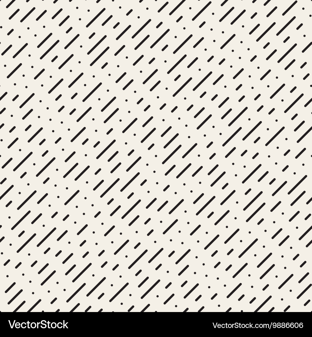 Diagonal Dashed Pattern - Black & White Vector Image