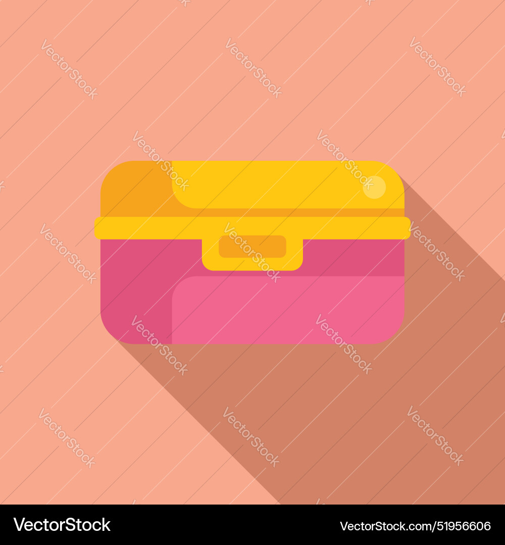 Plastic lunch box keeping food fresh and ready to Vector Image