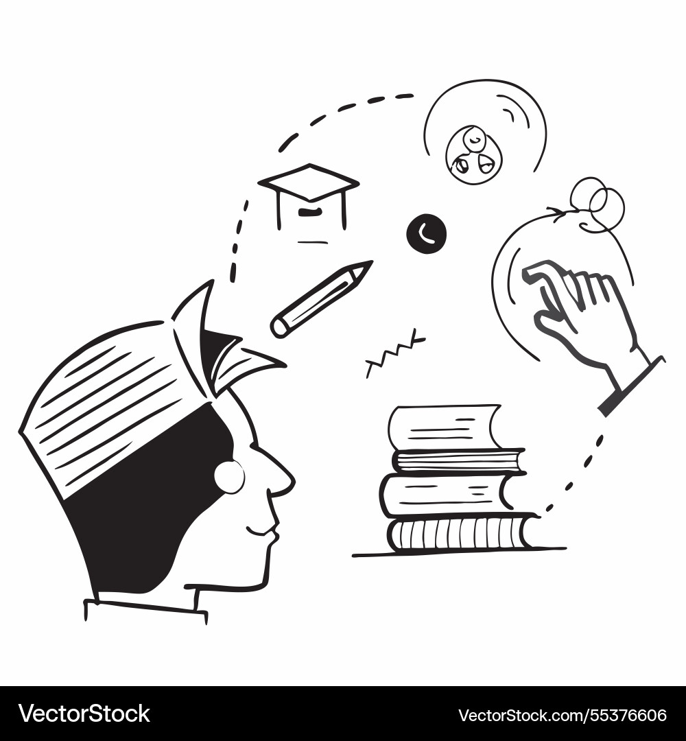 Teachers profile with a classroom concept Vector Image