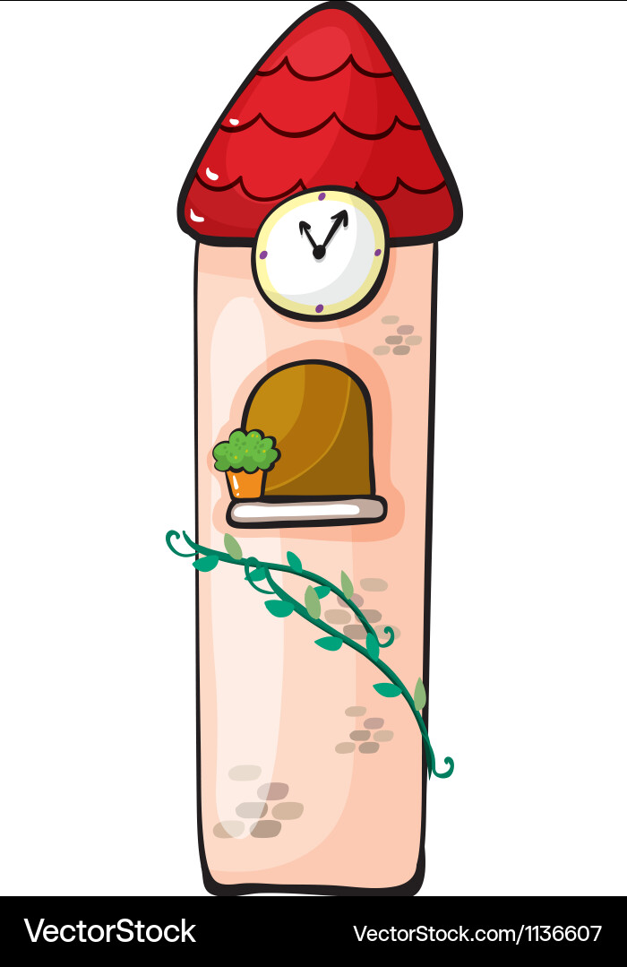 A tower Royalty Free Vector Image - VectorStock