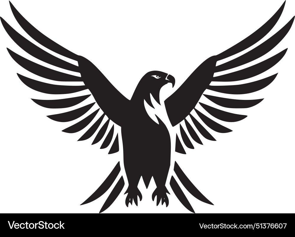 Eagle - minimalist and simple silhouette Vector Image