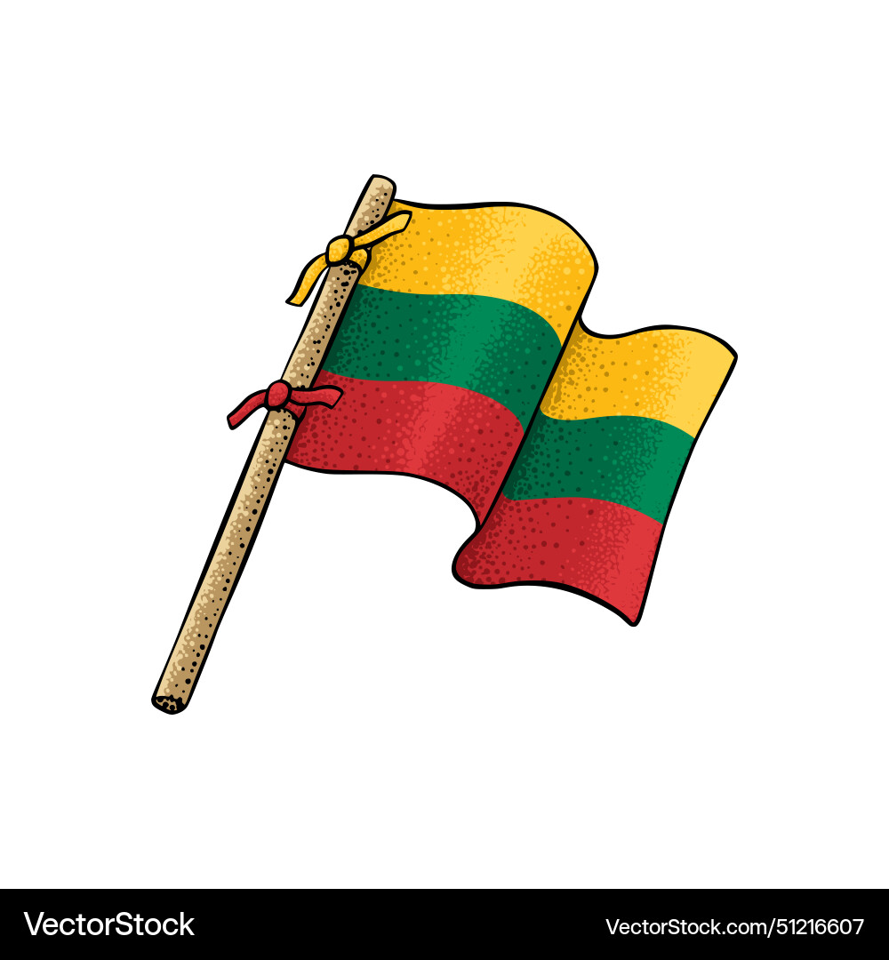 Lithuanian flag Royalty Free Vector Image - VectorStock