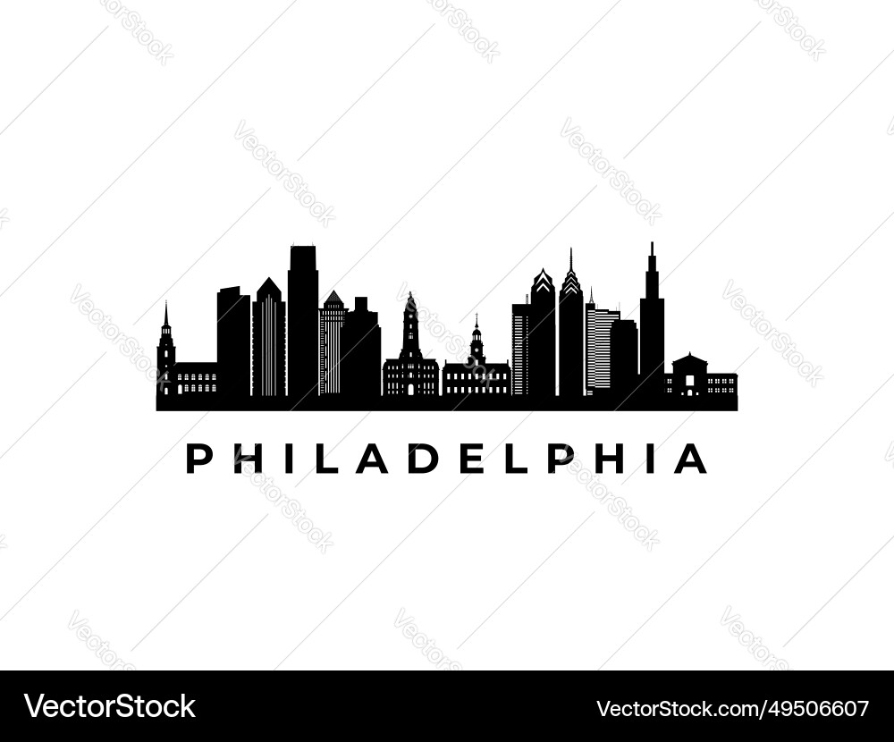 Philadelphia Skyline Royalty Free Vector Image