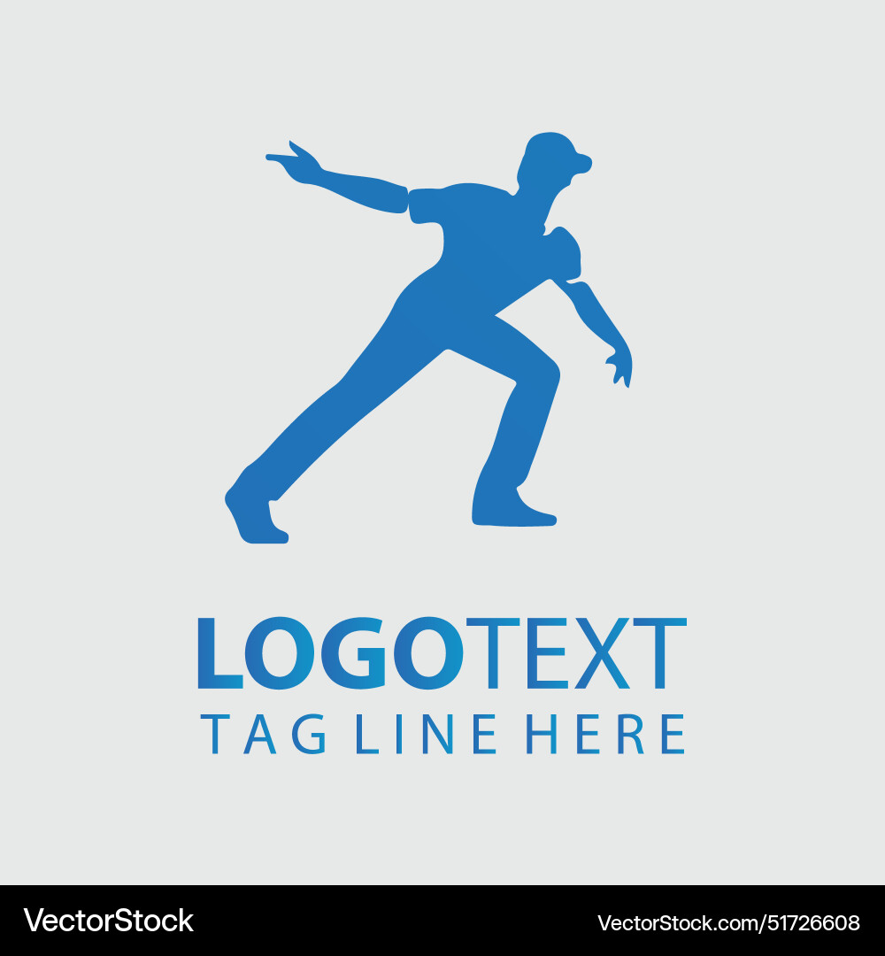 Dancing logo Royalty Free Vector Image - VectorStock