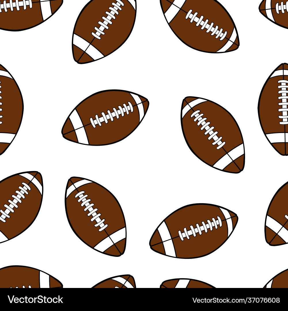 Football seamless Royalty Free Vector Image - VectorStock