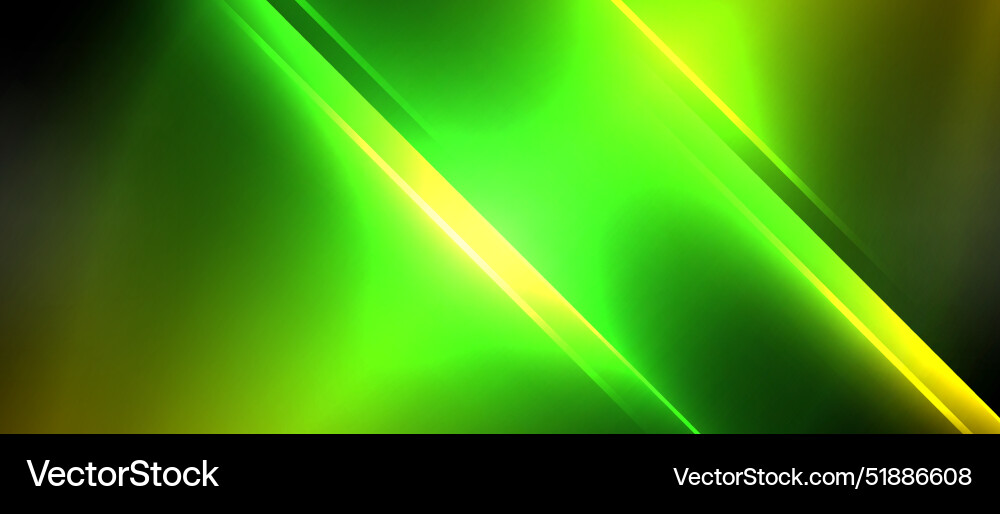 Neon dynamic diagonal light rays background Vector Image