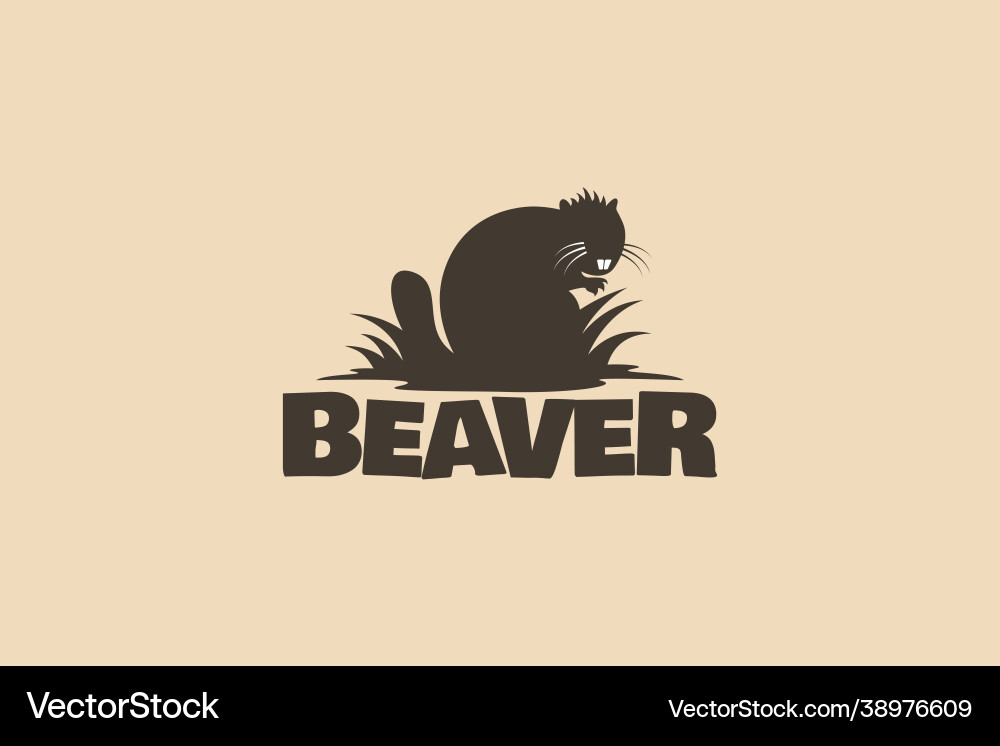 Beaver logo Royalty Free Vector Image - VectorStock