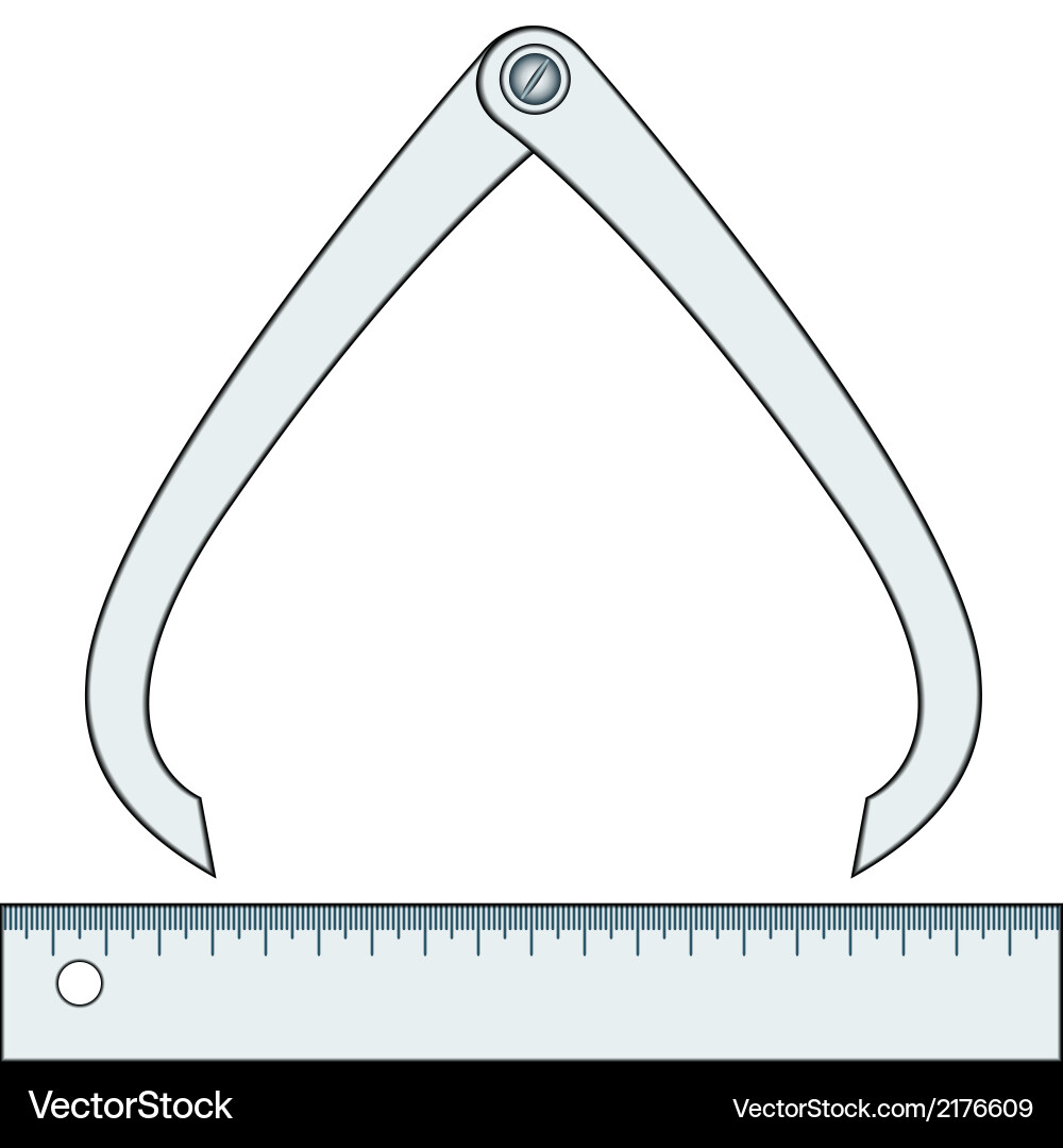 Caliper and Measuring Tools Royalty Free Vector Image