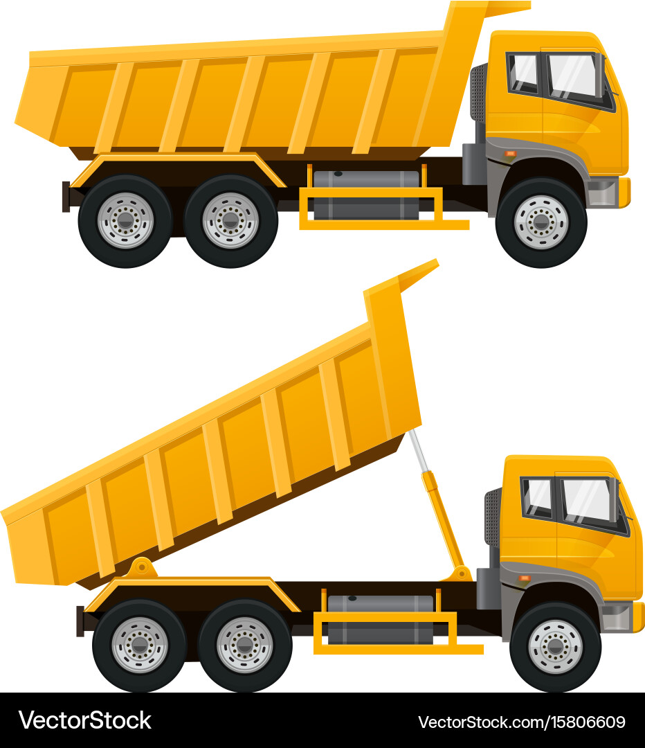 Dumper truck Royalty Free Vector Image - VectorStock