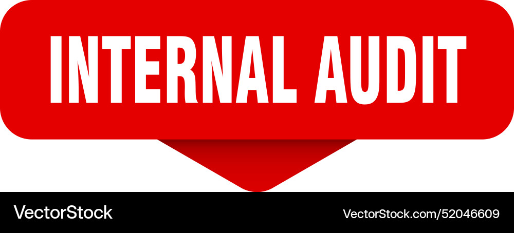 Internal audit sticker sign Royalty Free Vector Image