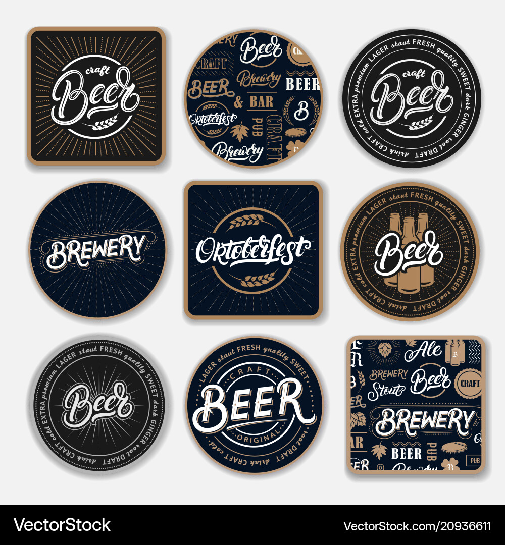 Drink Coaster Vector Images (over 1,400)