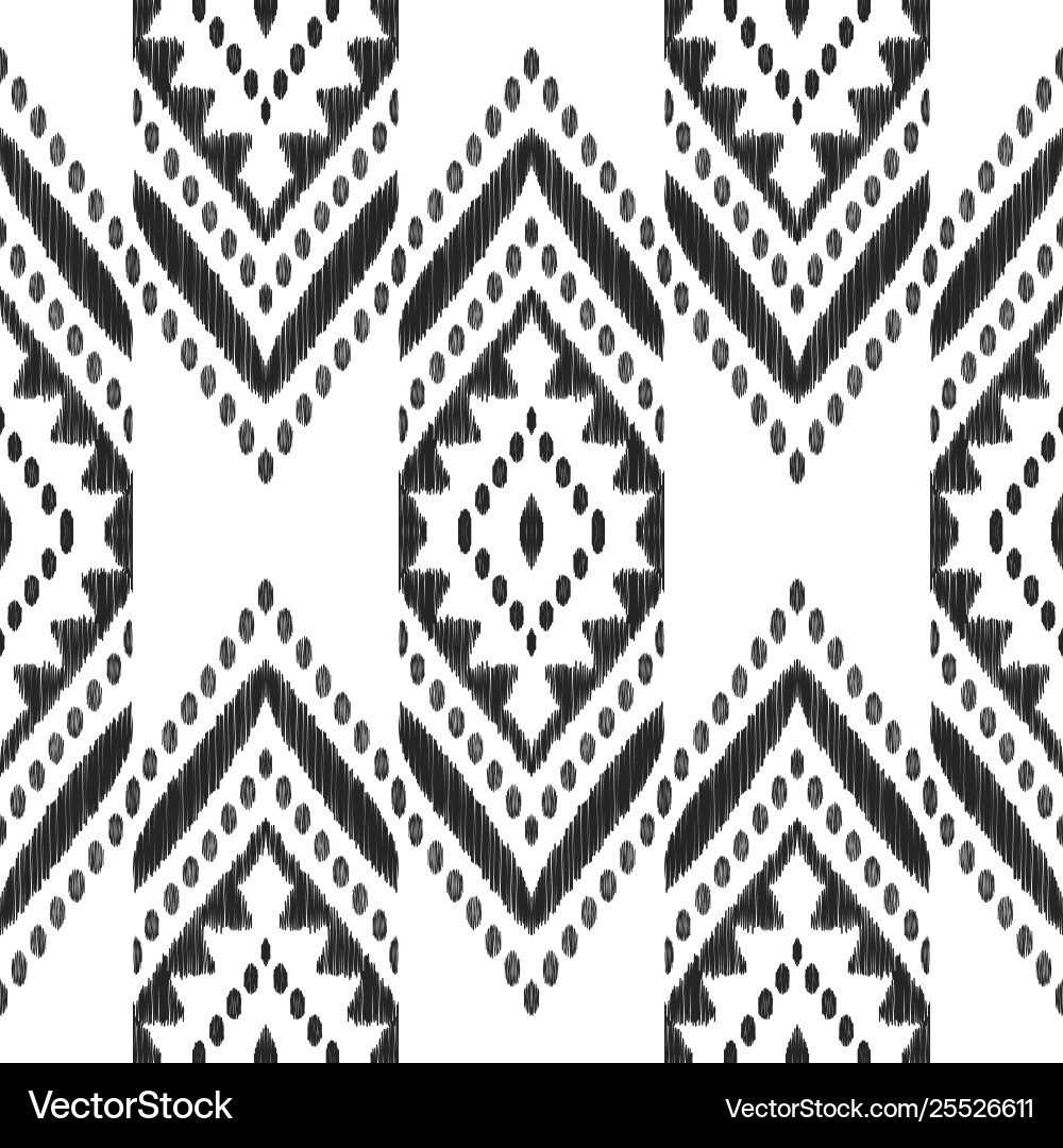 Black and white chevron seamless pattern Vector Image