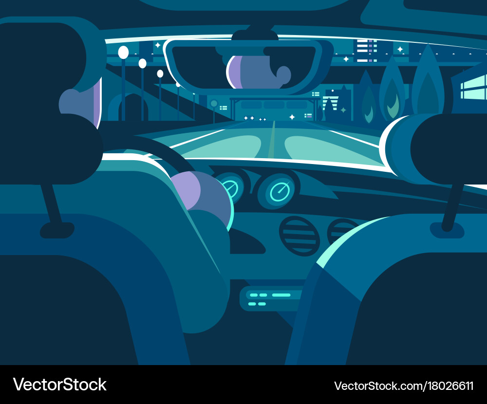 Car Interior View Royalty Free Vector Image - VectorStock