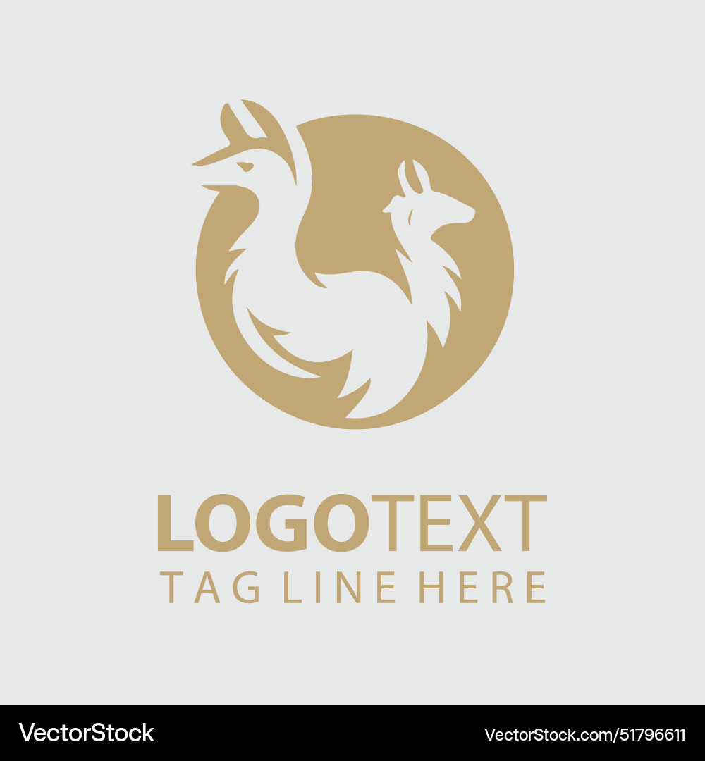 Llama logo Royalty Free Vector Image - VectorStock