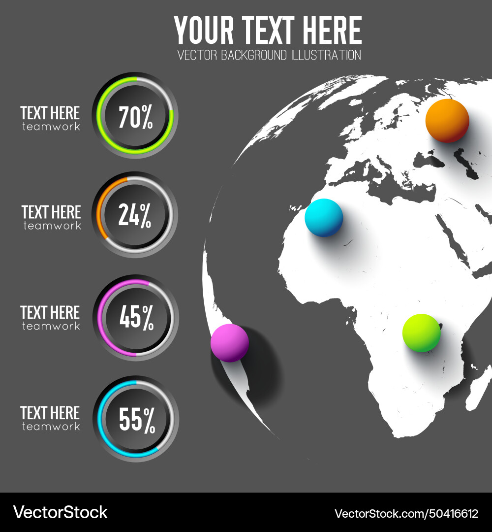 Business web infographics Royalty Free Vector Image