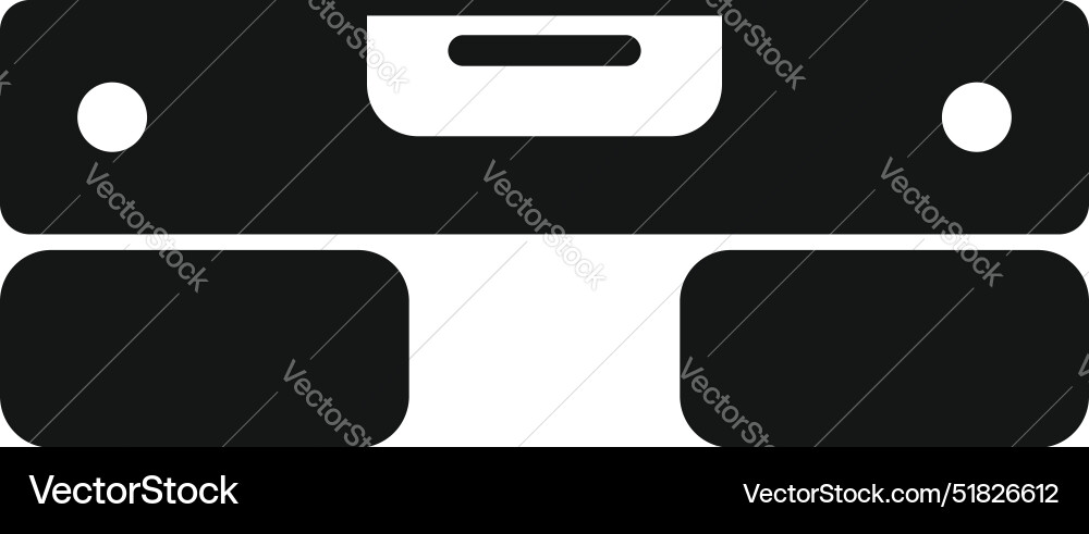 Construction level measuring tool icon showing Vector Image