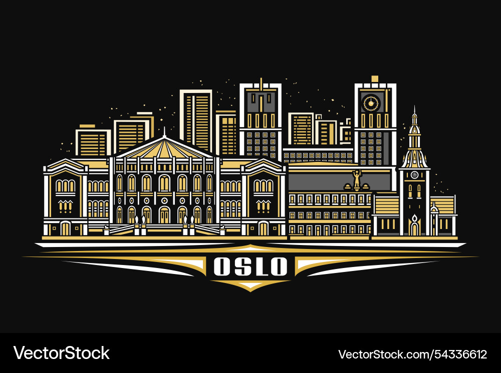 Oslo Royalty Free Vector Image - VectorStock