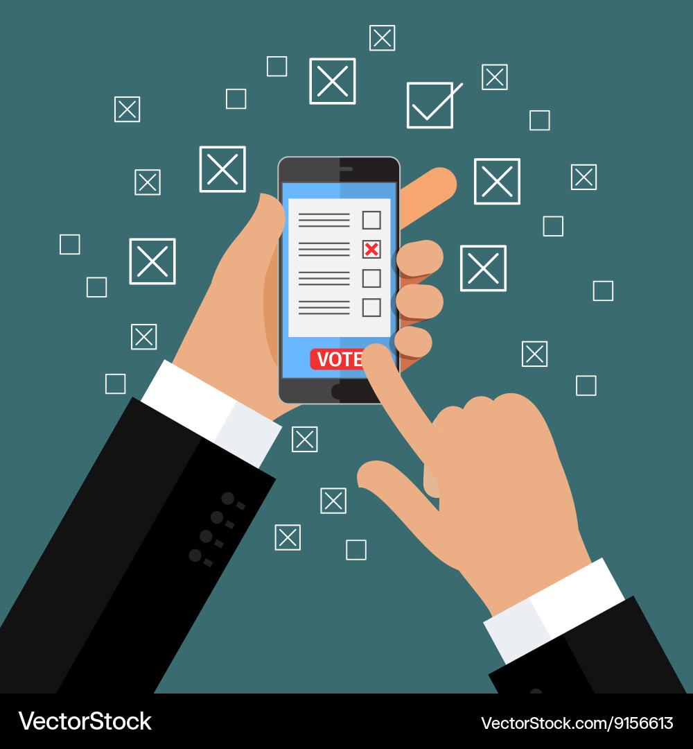 Concept of election Royalty Free Vector Image - VectorStock