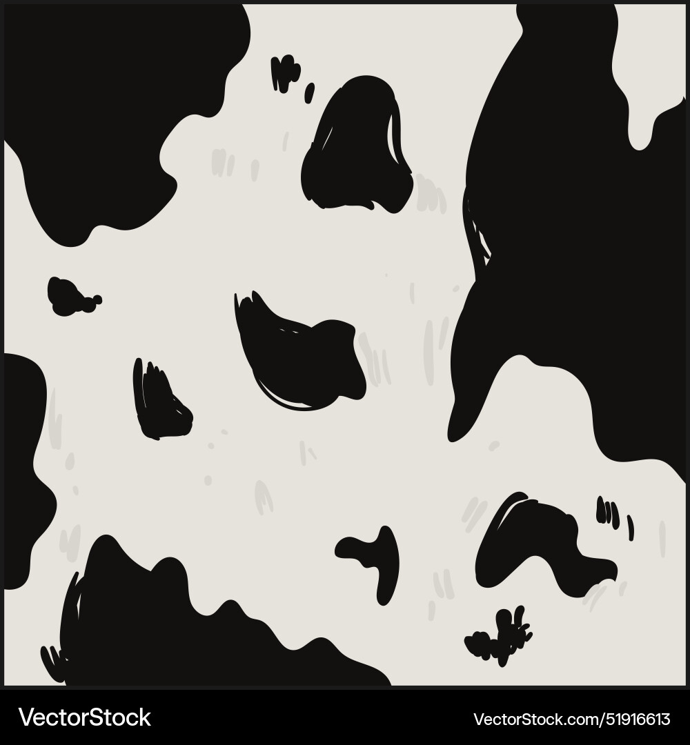 Spot cow skin cartoon Royalty Free Vector Image