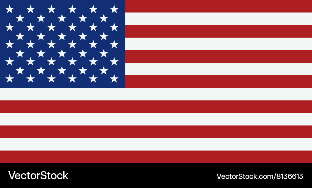 United states flag Royalty Free Vector Image - VectorStock