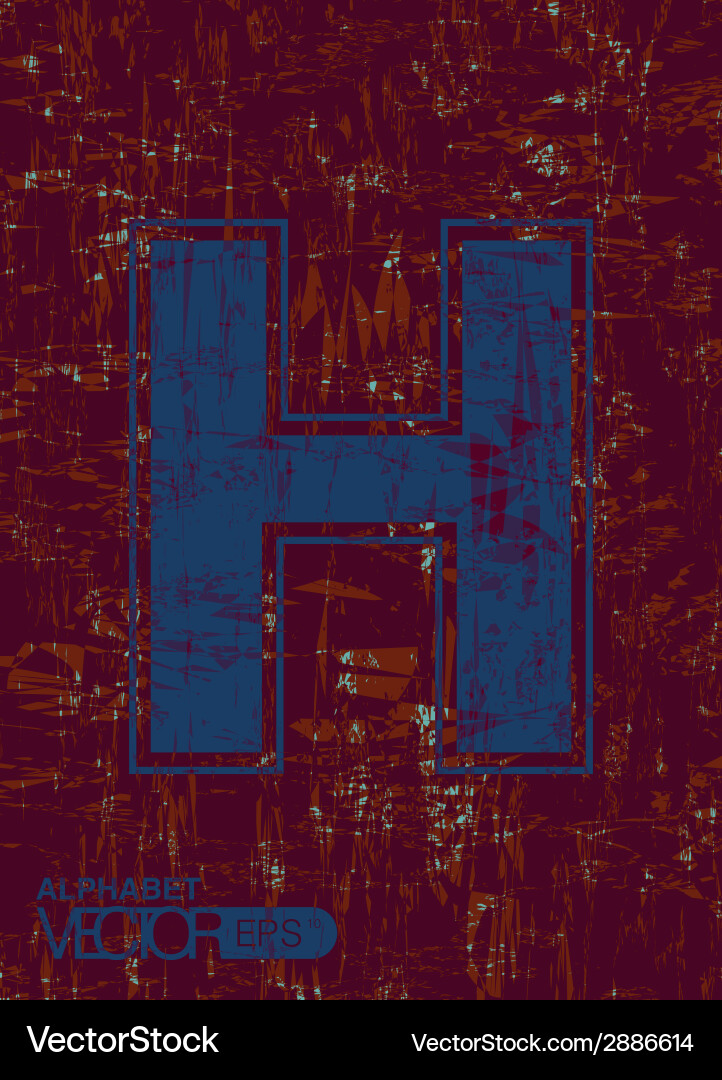 Alphabet h Royalty Free Vector Image - VectorStock