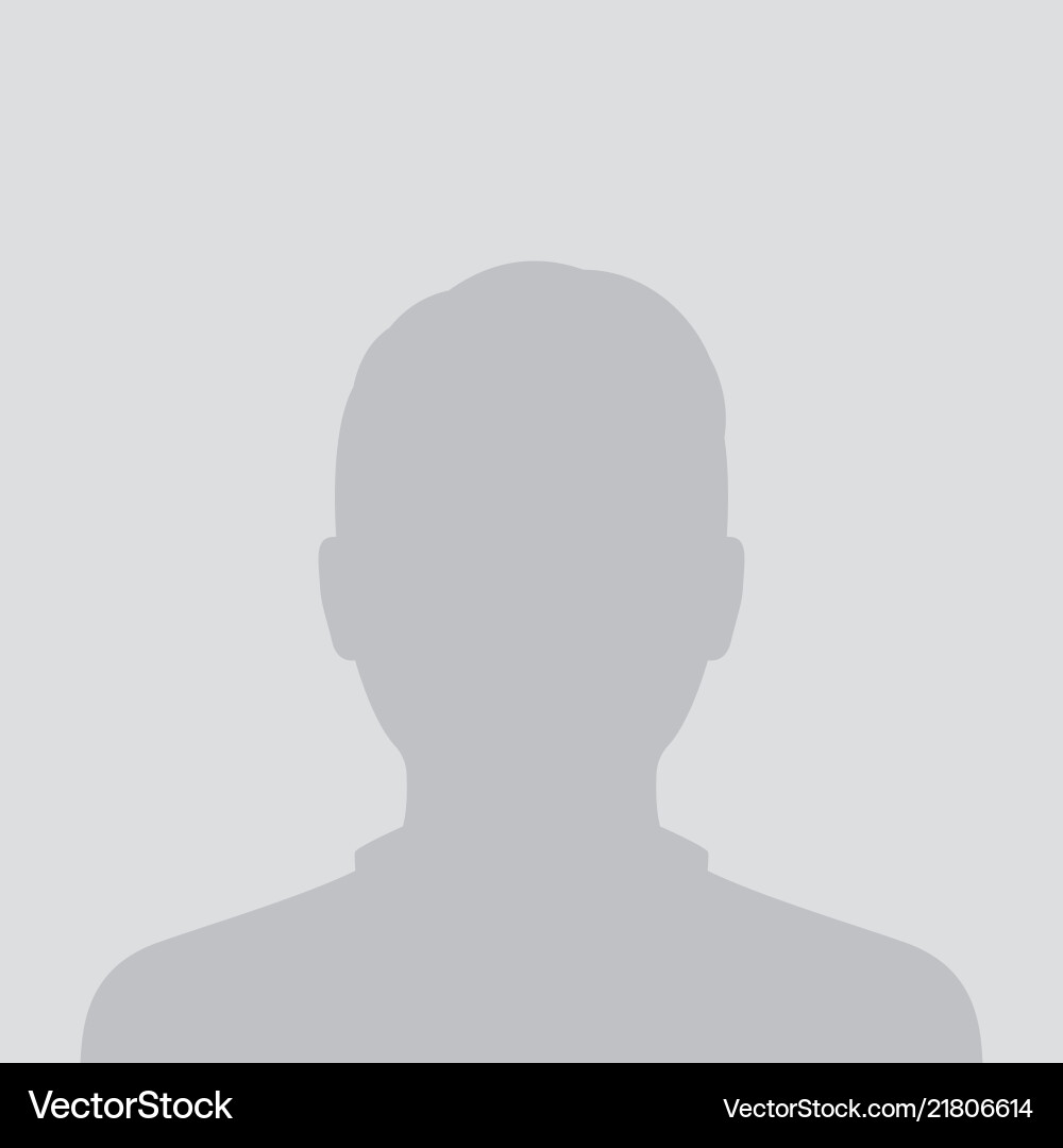 Blank Avatar Placeholder - Grey Royalty Free Vector Image