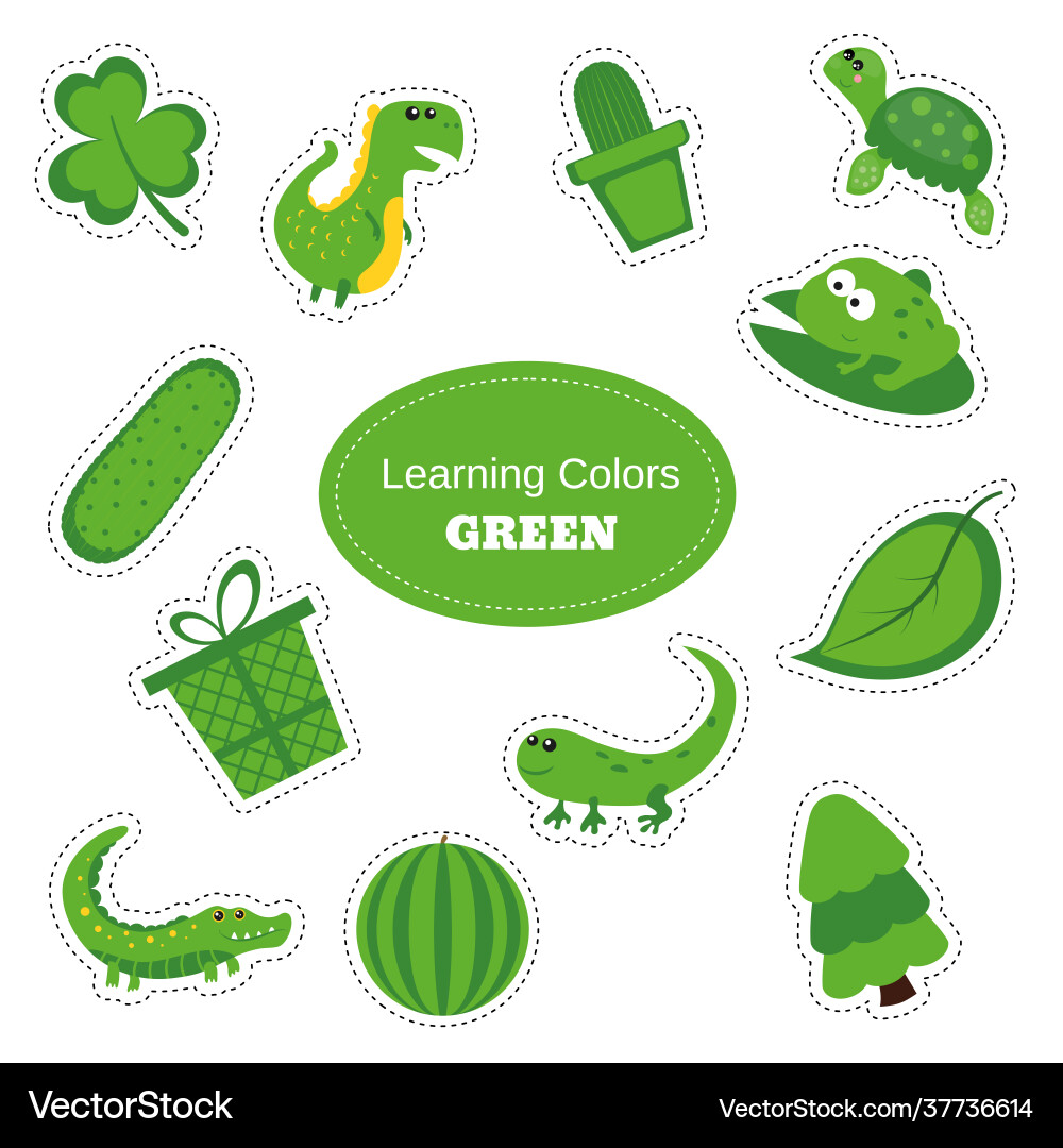 Learn color Royalty Free Vector Image - VectorStock