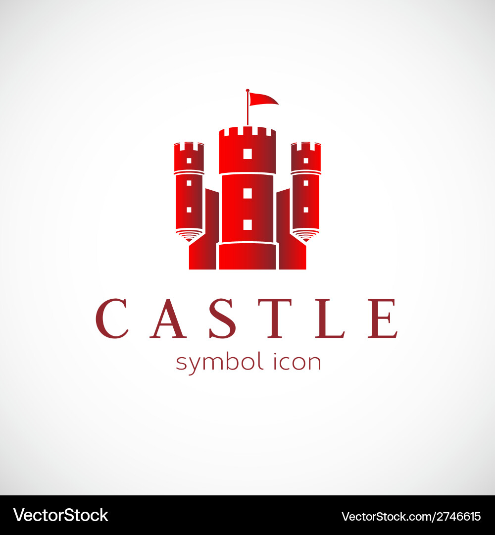Abstract Castle Icon Royalty Free Vector Image