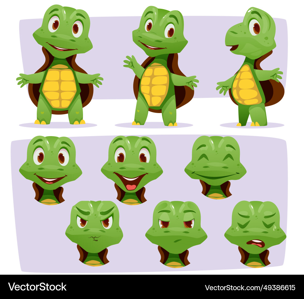 Character constructor for animation set Royalty Free Vector