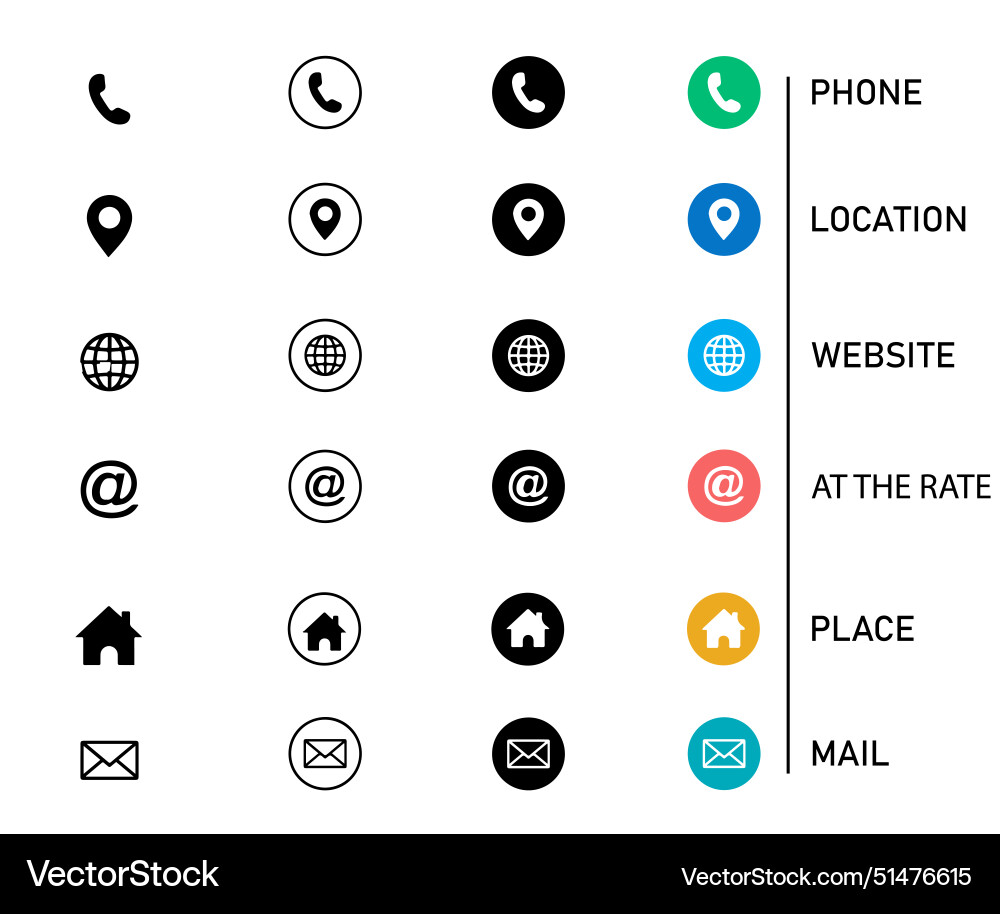 Icons for all kinds of designs Royalty Free Vector Image