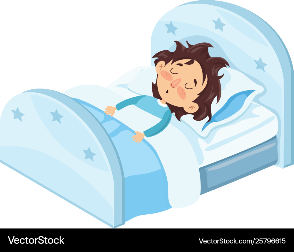 Kid sleeping Royalty Free Vector Image - VectorStock
