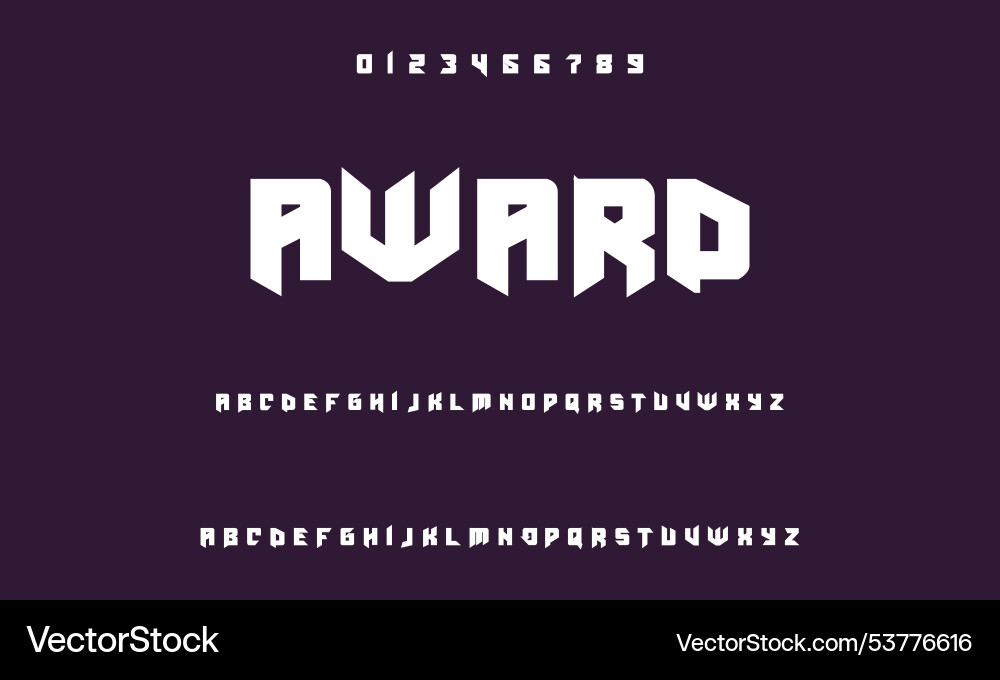 Future modern alphabet font typography urban Vector Image