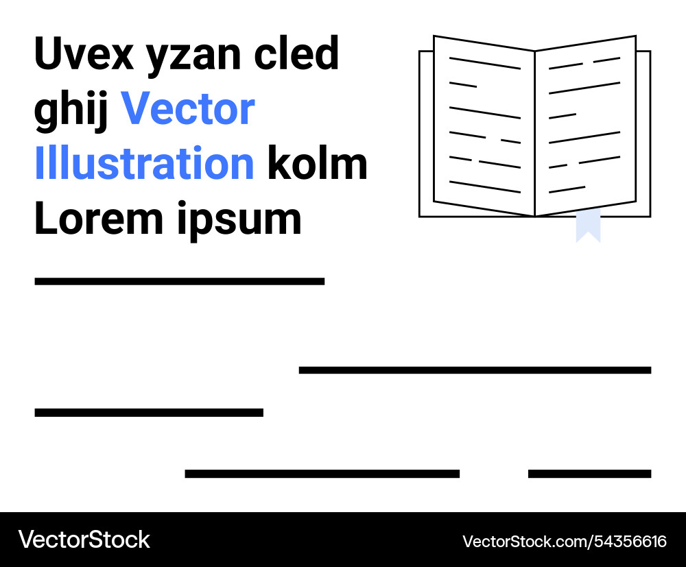 Modern design with text and book graphic Vector Image