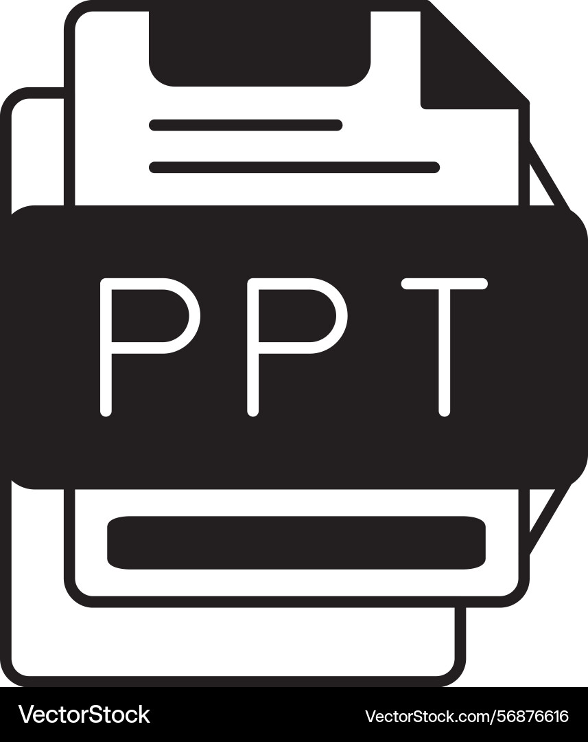 Ppt icon Royalty Free Vector Image - VectorStock