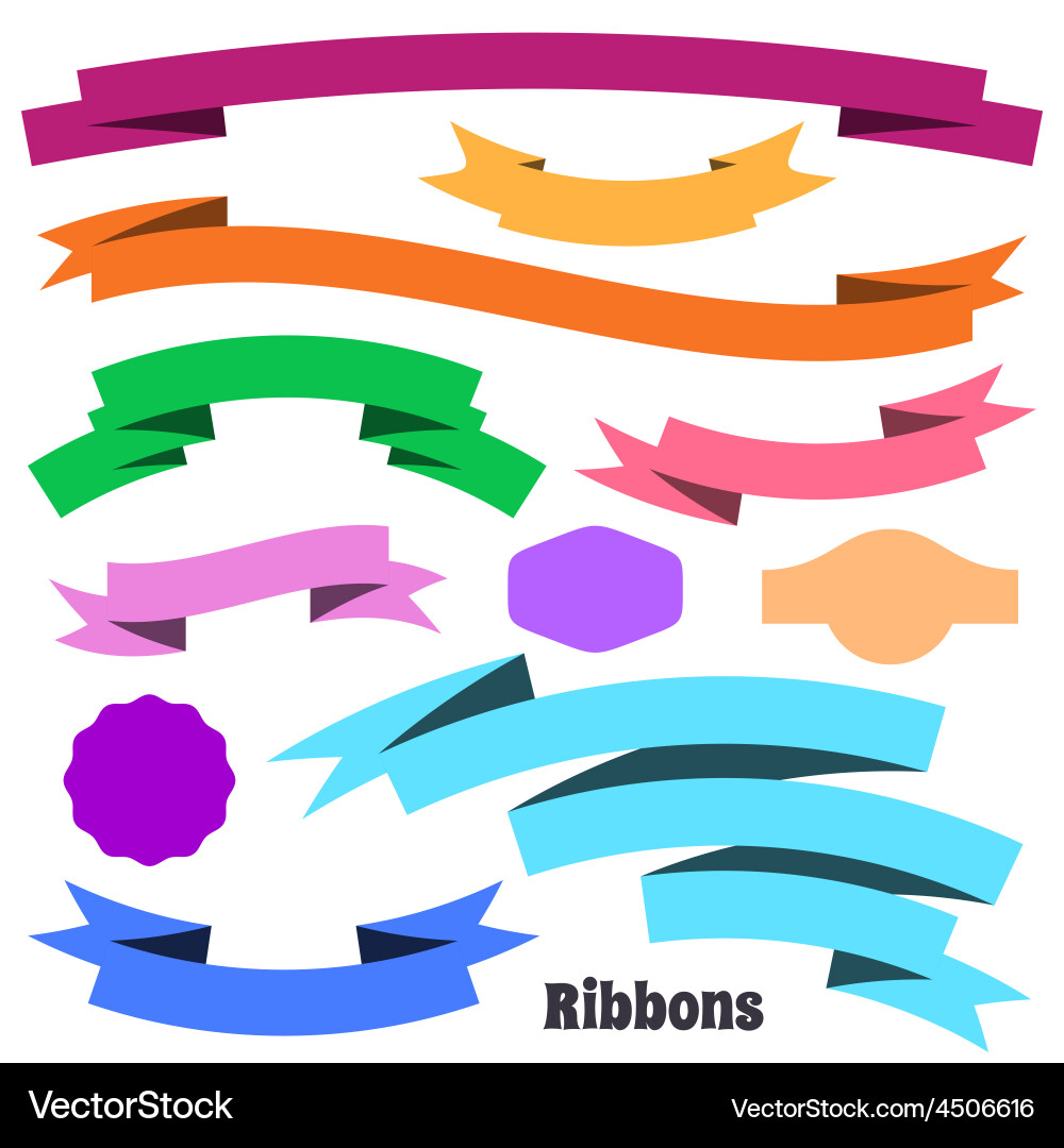 Ribbon banners Royalty Free Vector Image - VectorStock
