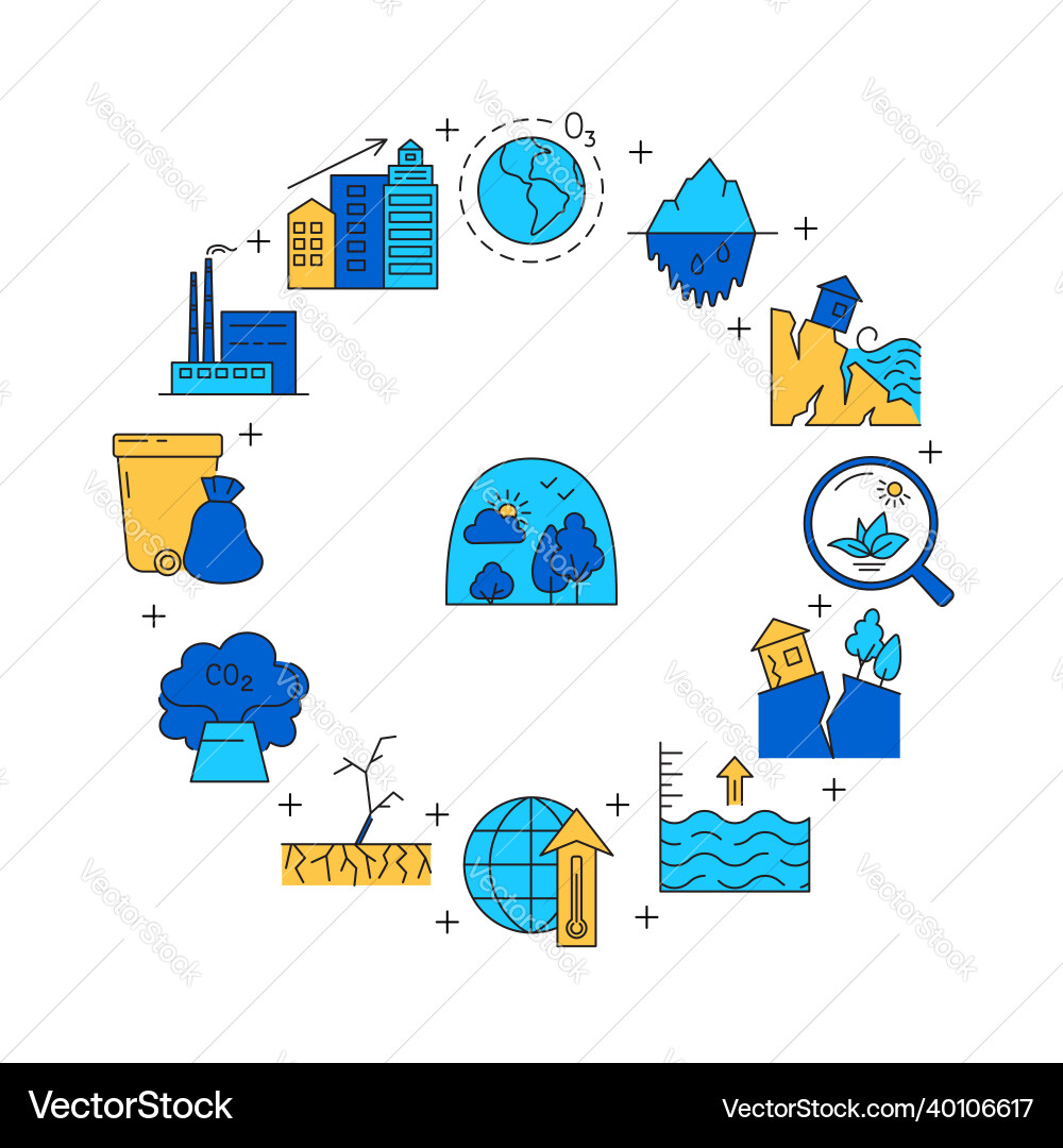 Ecology problems and environment protection poster